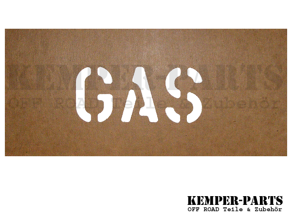 Mil. Stencil Pattern - Gas | Sticker / Labeling / Type Plates | FORD ...