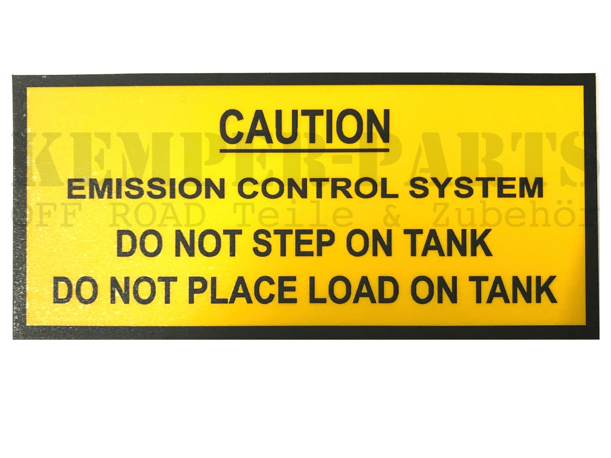 M151 Sticker - Caution Emission Control | Sticker / Labeling / Type ...